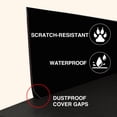 Black Flexible Self-Adhesive Rubber Wall Molding Trim 3 Inch x 10 Feet ...