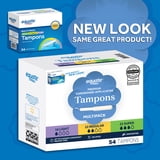 Equate Tampons with Cardboard Applicators, Unscented, Light/Regular ...