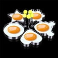 TIKA 5-Pack Stainless Steel Egg Ring Mold, Versatile Cooking Tool for ...