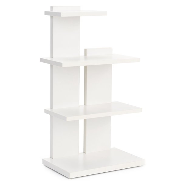 Displays2go Open Shelf Retail Floor Stand, Three Tiers, Plastic ...