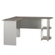 Ameriwood Home Dominic L Desk with Bookshelves, White - Walmart.com