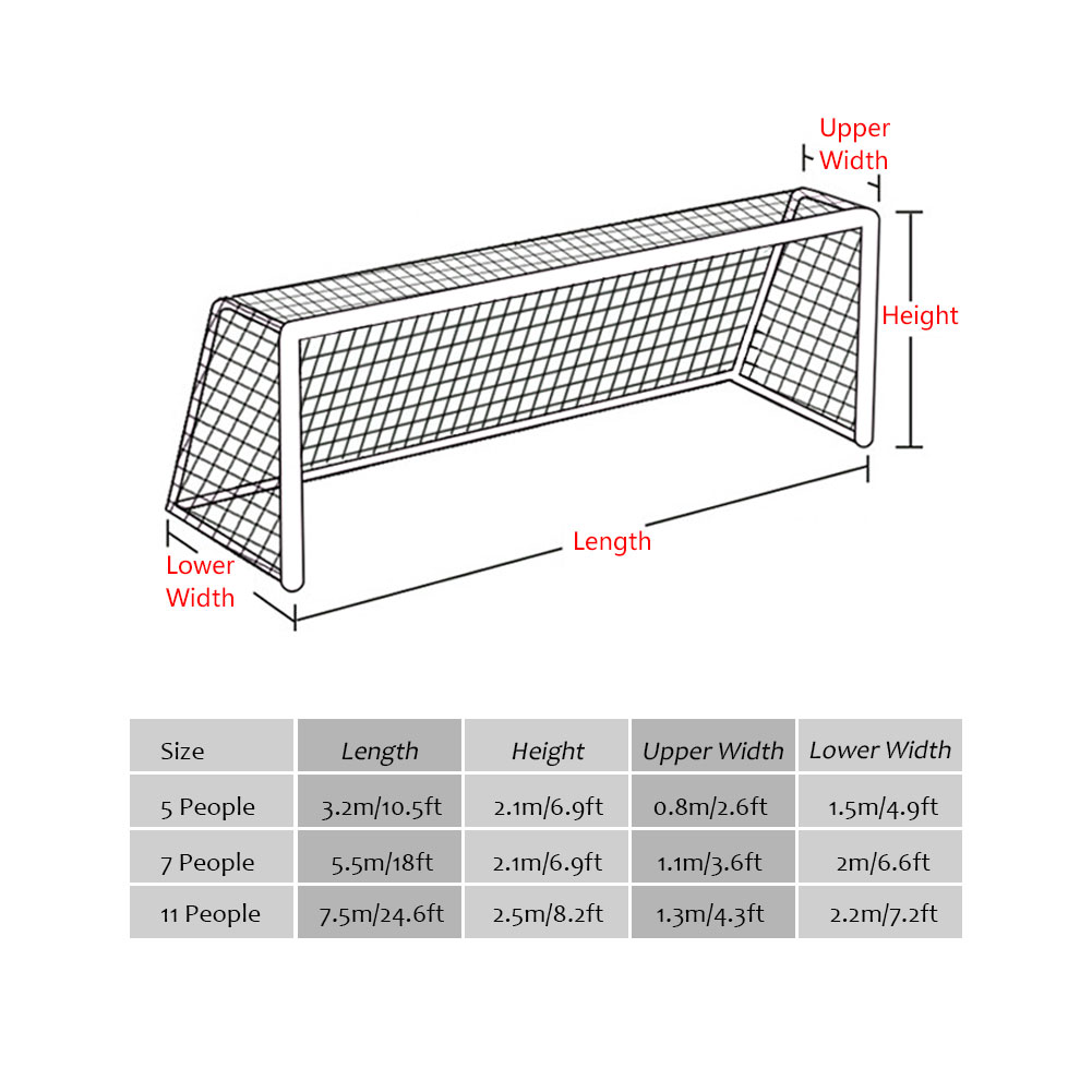 LYUMO Soccer Goal Net Soccer Replacement Net Standard Size 10 X 7ft LYUMO Soccer Goal Net Soccer Replacement Net Standard Size 10 X 7ft