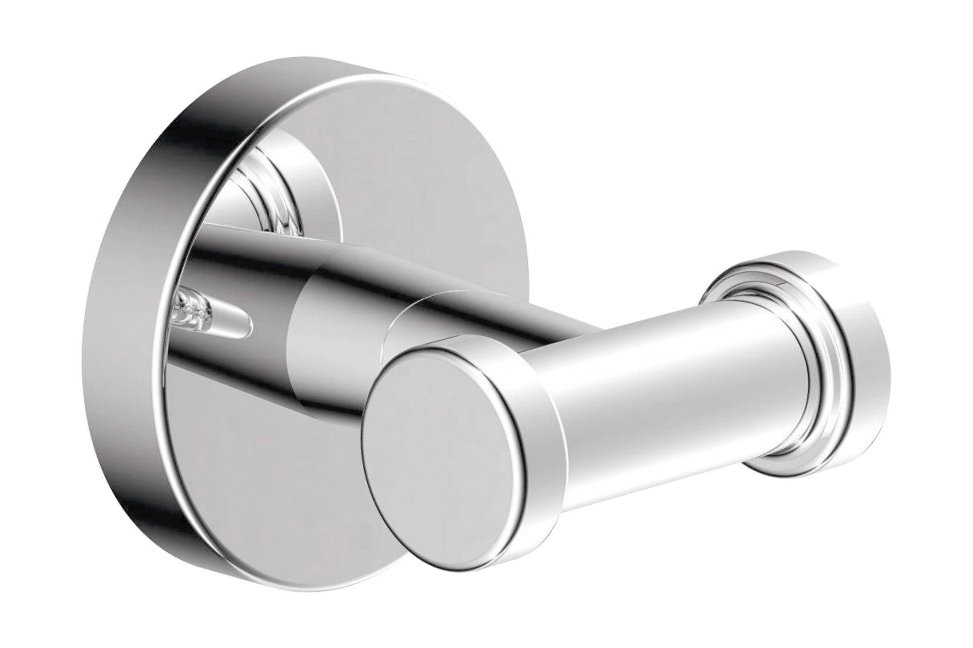Dia Wall-Mounted Double Robe Hook in Polished Chrome - Walmart.com