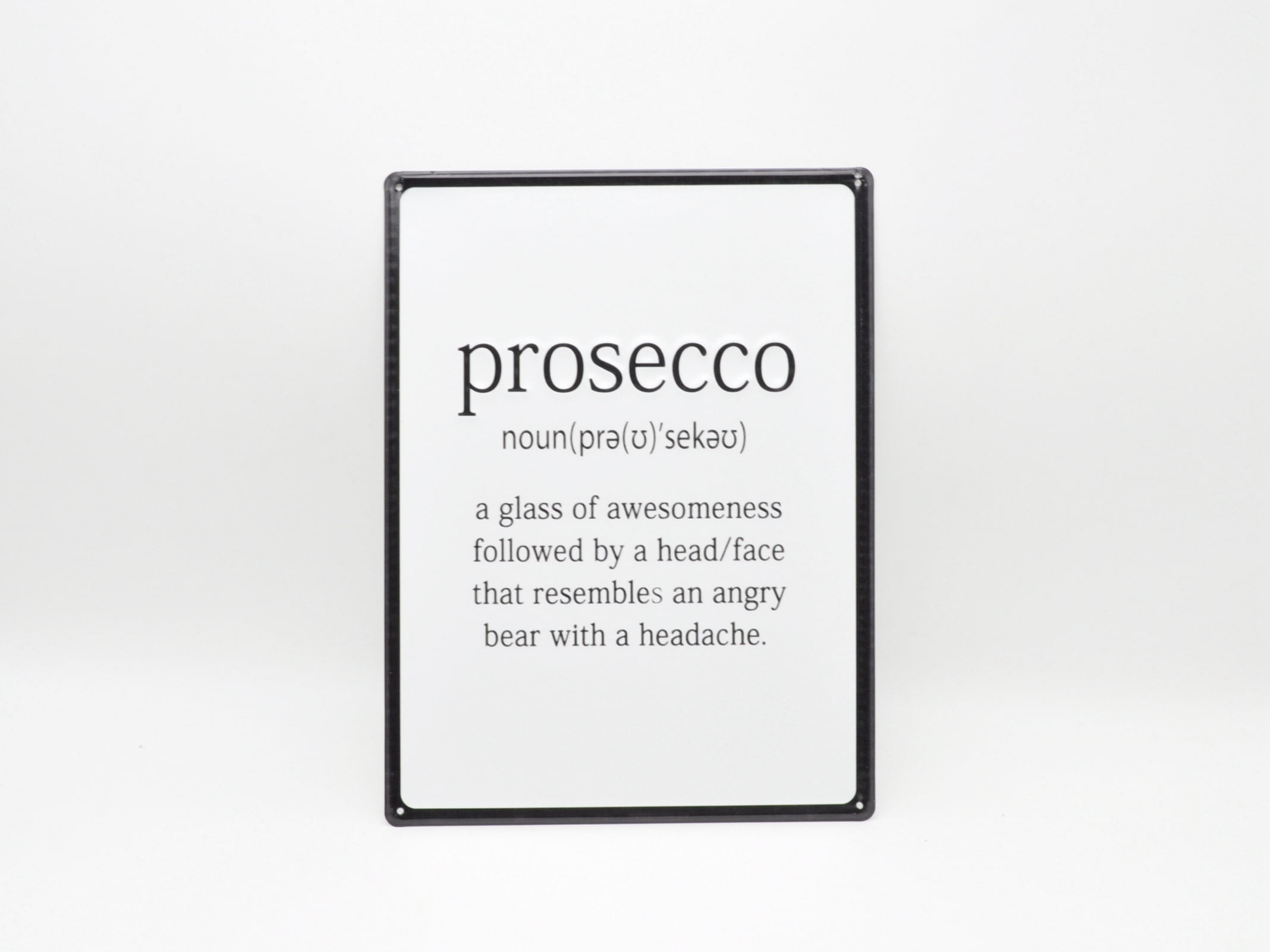 "Prosecco Definition" Metal Sign - Walmart.com