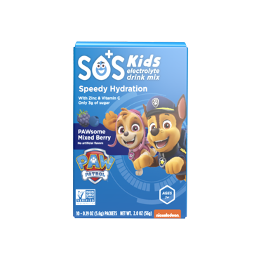SOS Hydration Electrolyte Drink Mix - 10 Stick Packet Servings ...