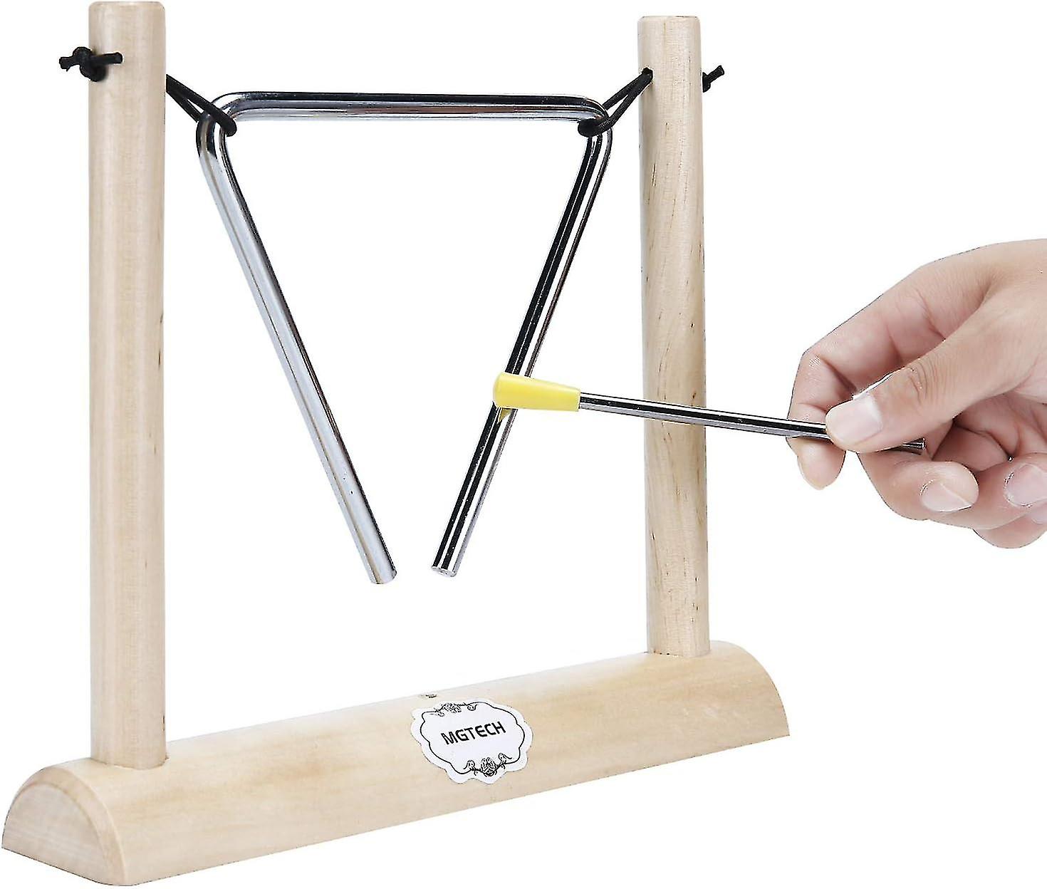 Musical Steel Triangle Percussion Instrument with Striker and Wooden ...