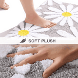Astarin Bathroom Rugs, Extra Soft Cute Daisy Bath Mats, Absorbent Non ...