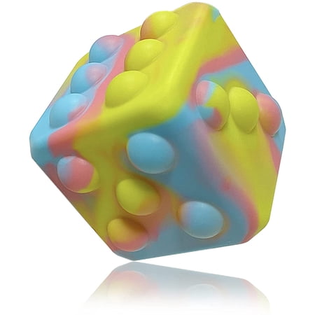 SUPRR FAFA 3D Sensory Stress Dice Toys for Kids and Adults, Push Bubble ...