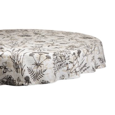 Rajasthan Block Print Round Cotton Tablecloth 72" Blue - Walmart.com