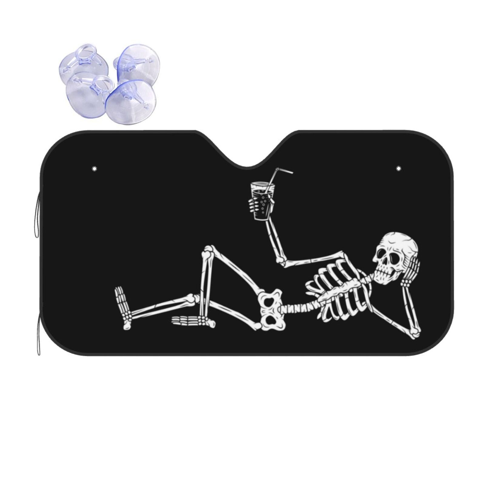 KAKALAD Human Skeleton Cocktail Funny Skull Universal Windshield Car ...