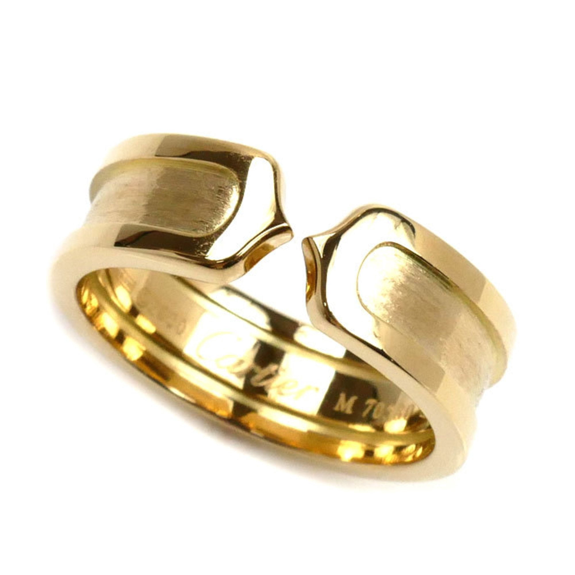 Pre-Owned CARTIER 18KYG Yellow Gold C2 Ring, Size 14.5, 55, 7.6g, Women ...