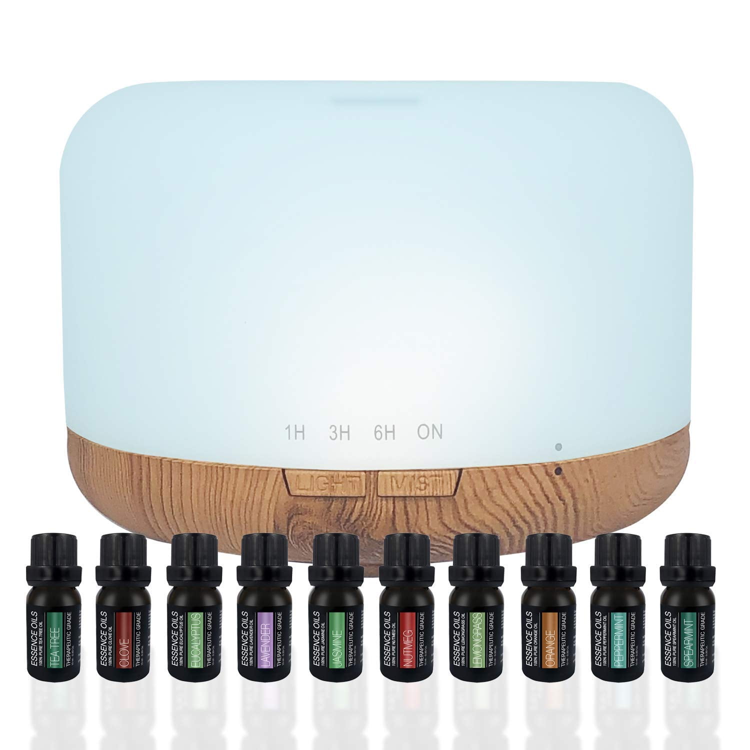 Aromatherapy Diffuser And Essential Oil Set Ultrasonic Diffuser And Top