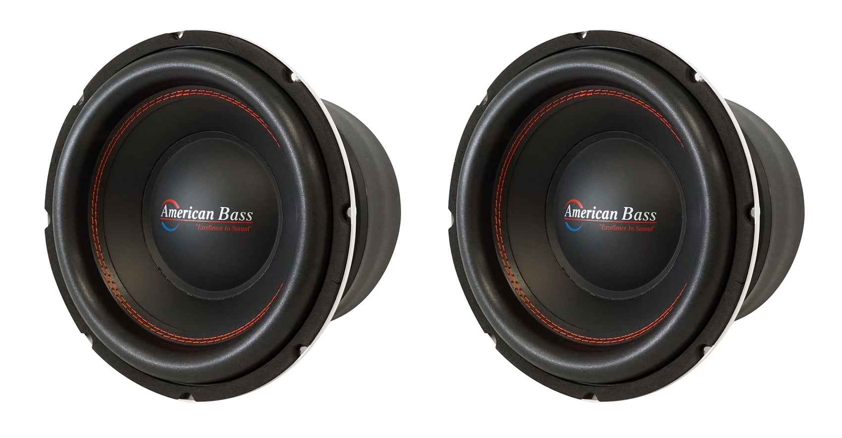 (2) American Bass TITAN 1044 10" 800 Watt RMS Car Subwoofers w/ 3 ...