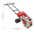 7-Row Manual Hand Push Seeder, Adjustable Depth & Spacing, 8.27 lb Seed ...