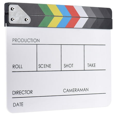 10" * 12" / 24.5 * 30cm Acrylic Dry Erase Clapboard Clap-stick Clapper ...