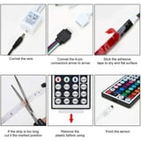 Led Strip Lights Kit 49.2ft Rgb Color Changing Flexible with 44 Keys ...