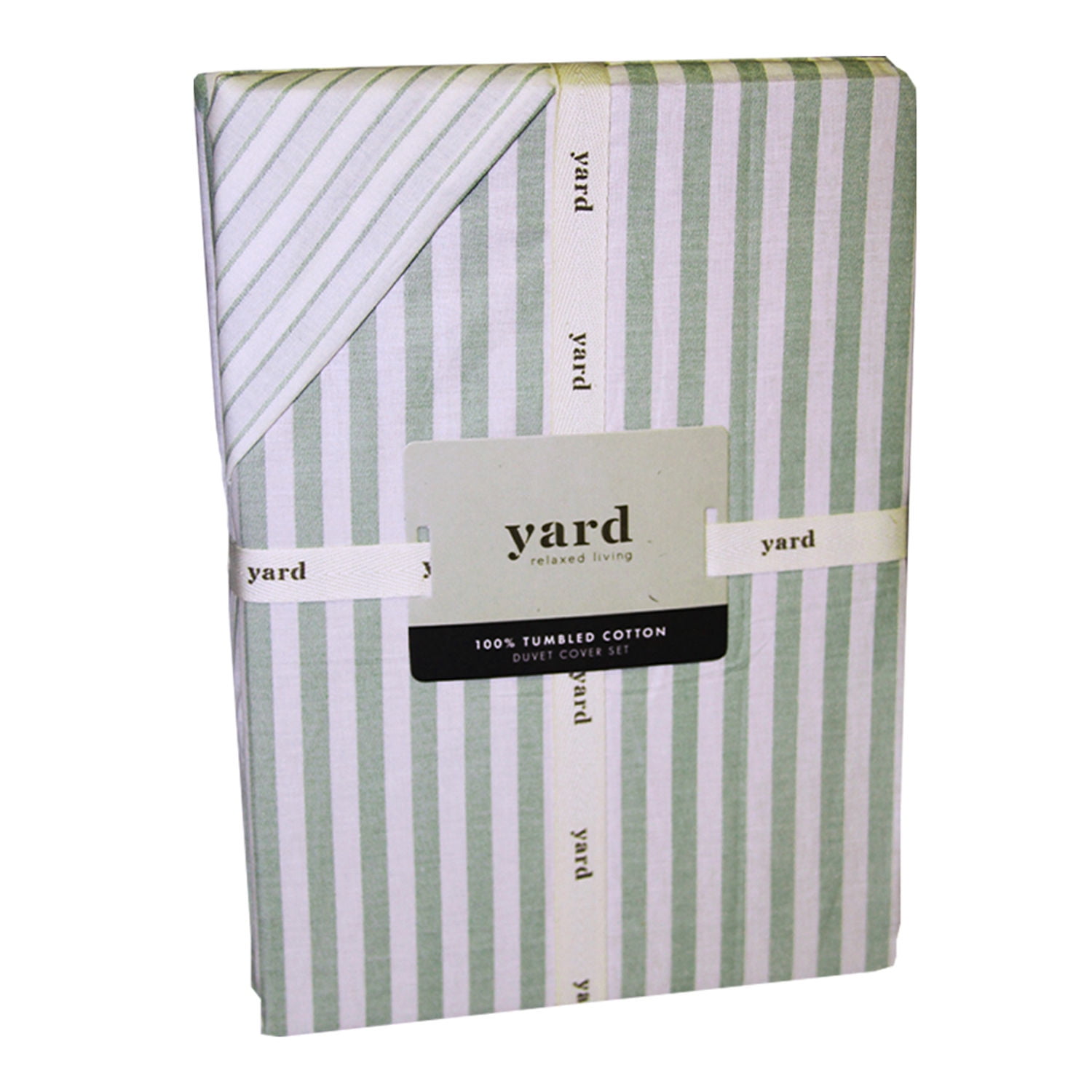 Click here for The Linen Yard Hebden Melange Stripe Duvet Cover S... prices