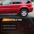 2PCS Red Lens Rear Bumper Fender Light Reflector Light Side Marker ...