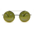 Retro Smiley Face Double Flip Up Round Circle Lens Hippie Sunglasses ...