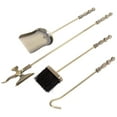 Barton 5-Piece Knight Fireplace Tool Set, Antique Brass - Includes Base ...