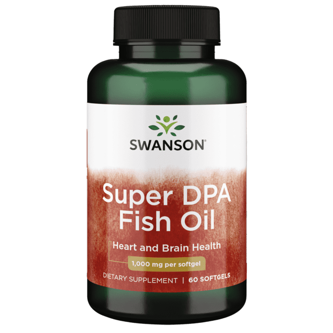 Swanson Super DPA Fish Oil Softgels, 1000 Mg, 60 Ct - Walmart.com