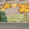 Paco Home Kids Rug with Jungle Animals - Giraffe Lion Monkey Zebra in ...