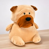 Spark Create Imagine Large Tan Dog Plush, Ultra Soft & Cuddly with Dark ...
