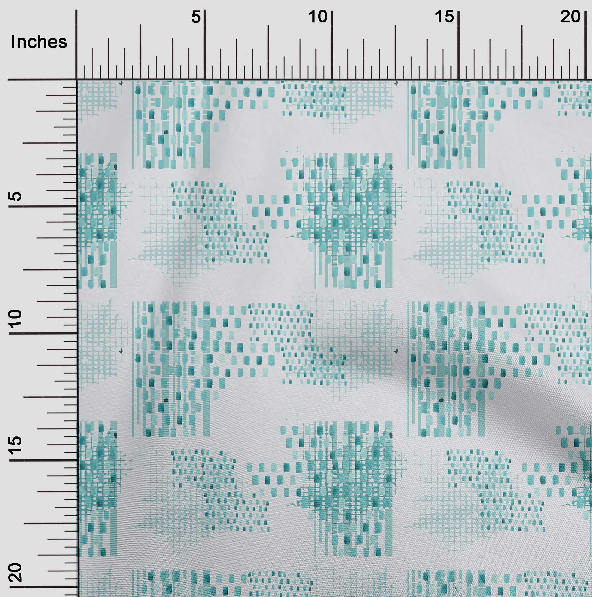 oneOone Silk Tabby Turquoise Blue Fabric Texture Watercolor Diy ...