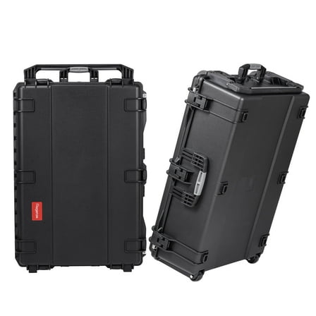 Monoprice Weatherproof Hard Case - 33in x 22in x 13in With Wheels and ...