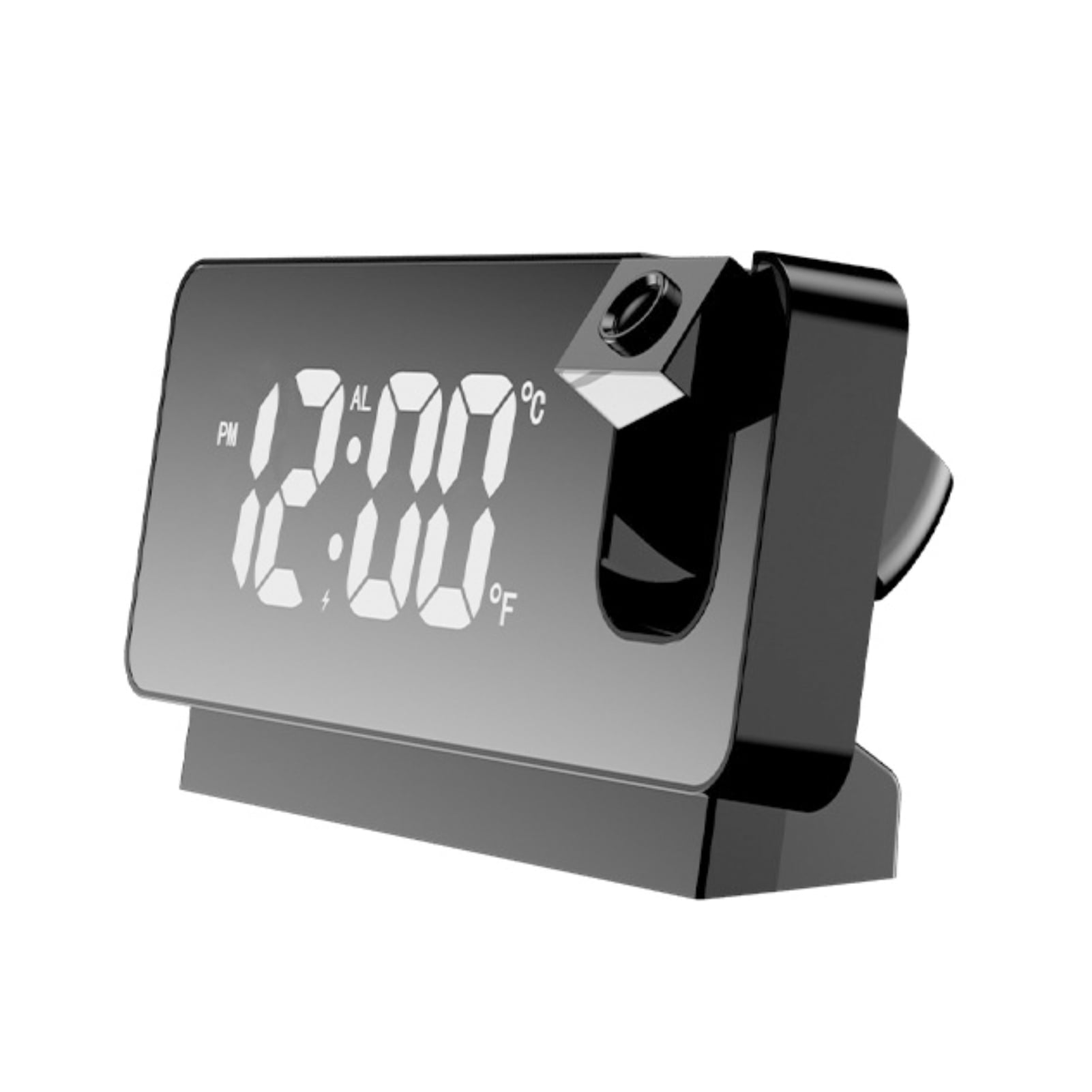 Rechargeable Digital Clock - High Brightness, Temperature Display ...