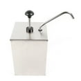 4L Stainless Steel Sauce Dispenser Pump, Ketchup Mustard Mayo Condiment ...