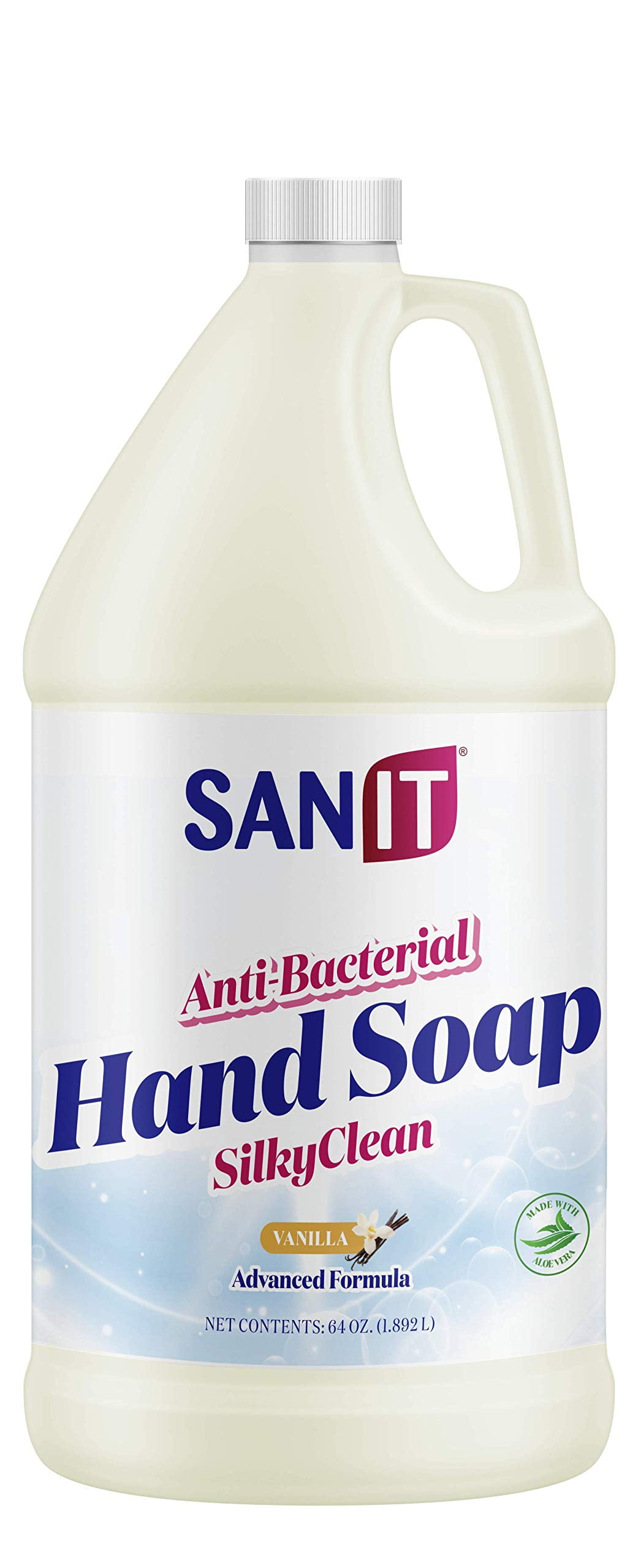 Sanit Silky Clean Antibacterial Liquid Gel Hand Soap Refill - Advanced ...