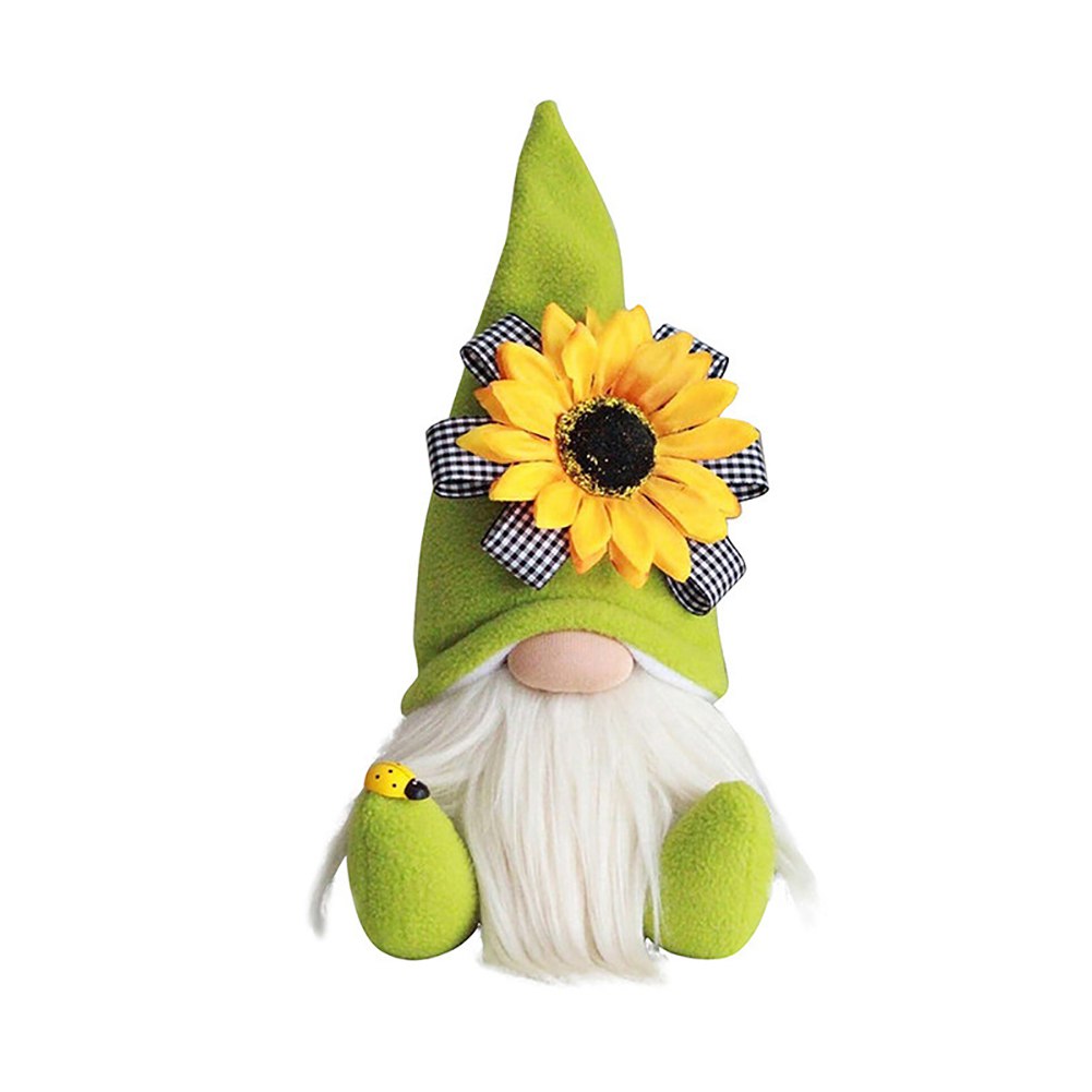 Sunflower Gnomes Spring Summer Gnome Home Decorations Elf Plush ...