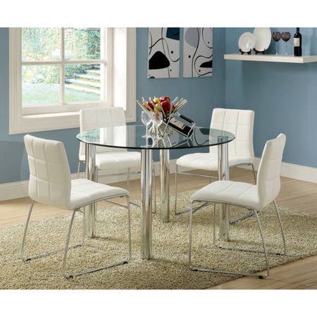 Furniture of America Whalen 5-Piece Dining Set, Black - Walmart.com ...