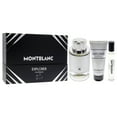 Mont Blanc Explorer Platinum , 3 Pc Gift Set 3.3oz EDP Spray, 0.25oz ...