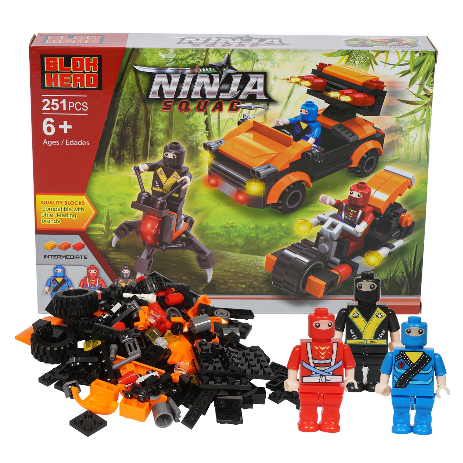 251 Piece Ninja Squad Playset - Walmart.com