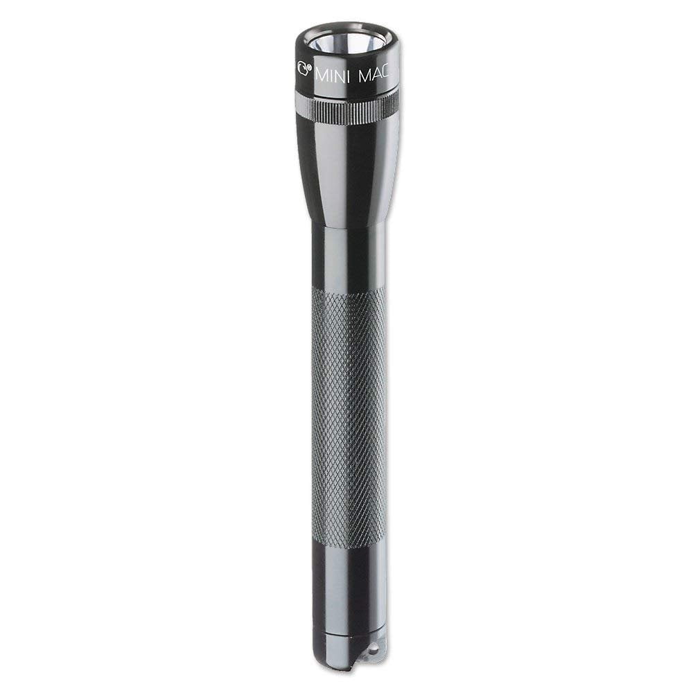 Maglite Mini Incandescent 2-Cell AA Flashlight with Holster, Black ...