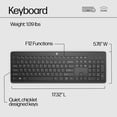 HP 230 Wireless Keyboard - Wireless Connection - Low-Profile, Quiet ...