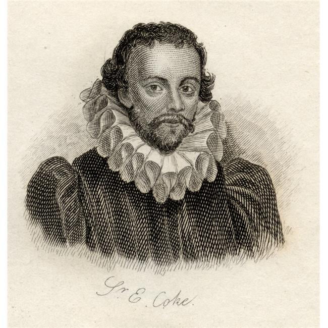 Sir Edward Coke 1552 - 1634 English Colonial Entrepreneur & Jurist From ...