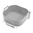 2Pcs/set Air Frying Machine Silicone Liners Square Liners Reusable for ...