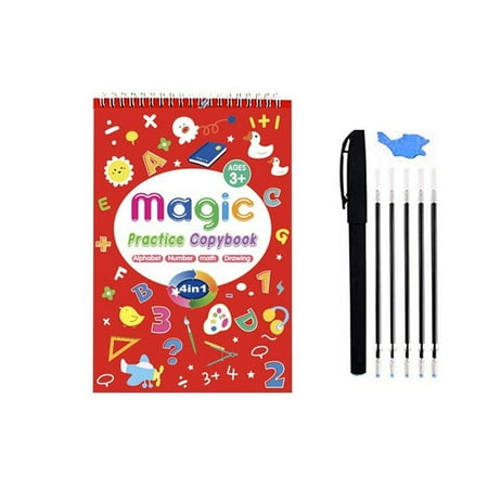 Magic Practice Copybook Kids 4-In-1 Handwriting Practice Workbook ...