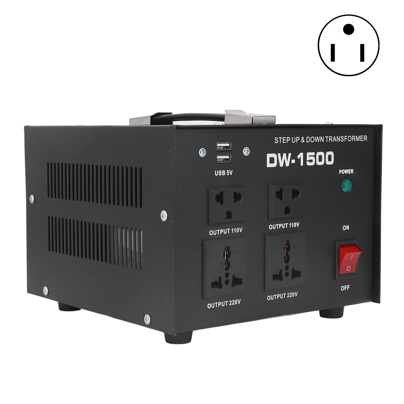 1500W Power Transformer Boost Buck Voltage Converter AC 110‑120V 220 ...