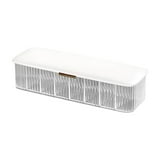 Ckraxd Transparent Cable Organizer Box with Lid - 8 Compartment Storage ...