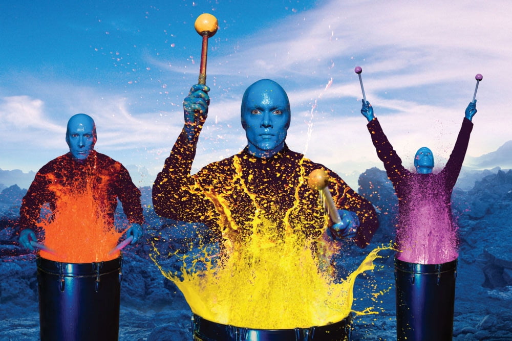 Blue Man Group Poster 24Inx36In Poster 24x36 Unframed, Age: Adults ...