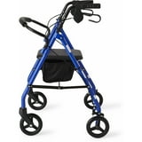 Medline Lightweight Junior Rollator, Folding Rolling Walker, 6" Wheels ...