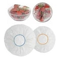 10 Pc Clear Elastic Wrap Bowl Covers Food Storage Caps Dish Plate ...
