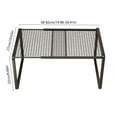 Simple Houseware Metal Top Expandable Stackable Kitchen Cabinet Shelves ...