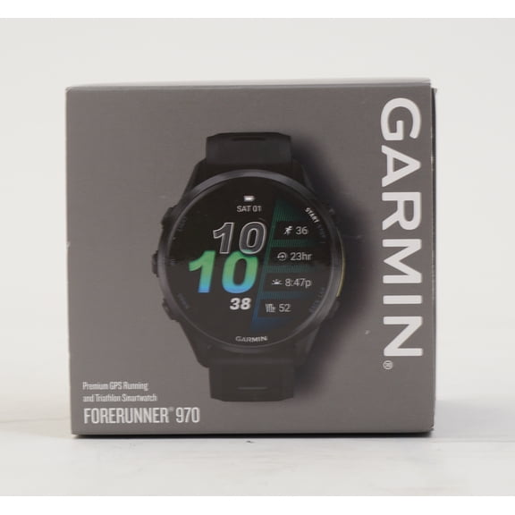 GARMIN, Forerunner 970 GPS Smartwatch, AMOLED Display, Titanium Case ...