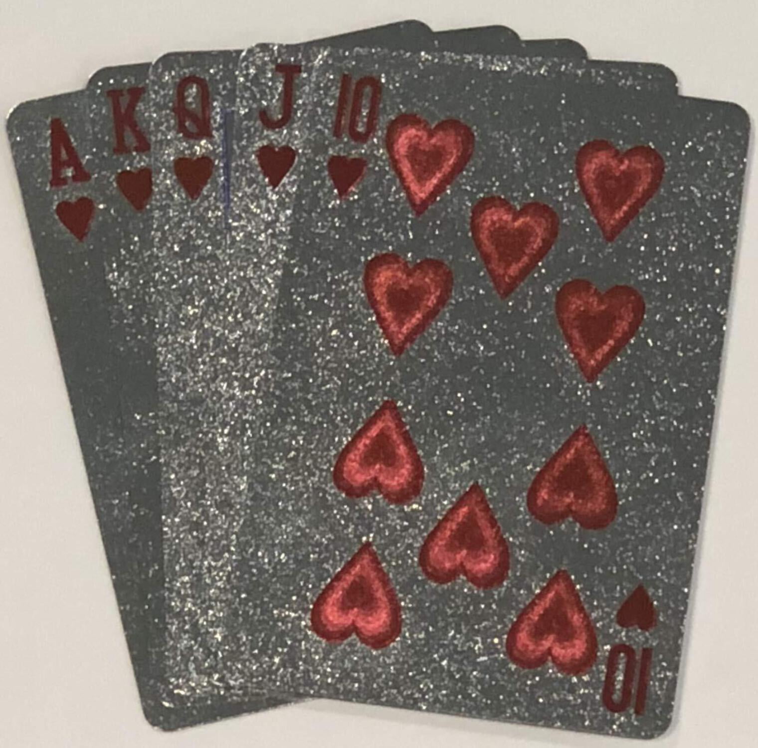 $100 US Dollar Shiny Gold/ Silver Foil Playing Cards - Walmart.com