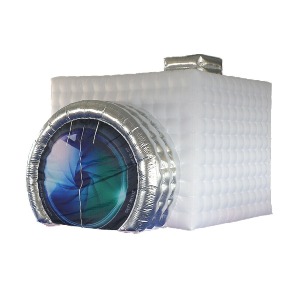 Portable Inflatable Photo Booth Tent with LED Light Strip & Fan Firm ...